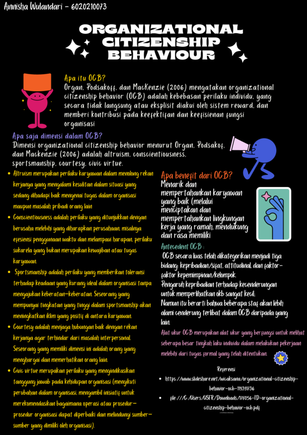 (PDF) Poster Organizational Citizenship Behaviour