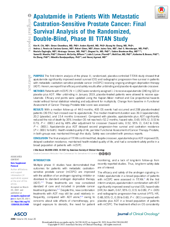 (PDF) Apalutamide in Patients With Metastatic Castration-Sensitive Prostate Cancer: Final ...