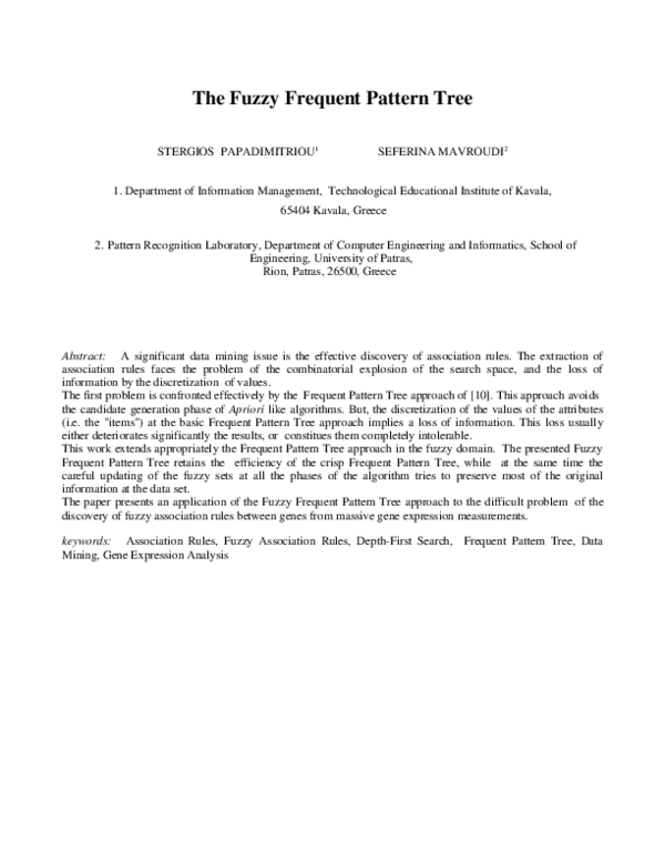 pdf-the-fuzzy-frequent-pattern-tree-seferina-mavroudi-academia-edu