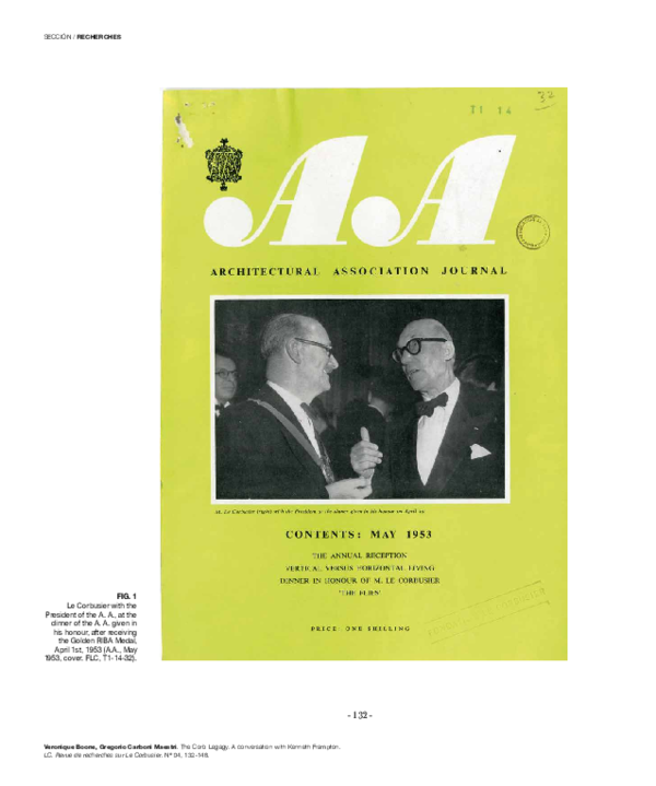 (PDF) The Corb Legagy. A conversation with Kenneth Frampton