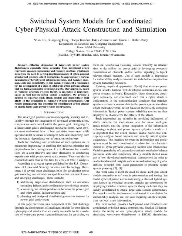 (PDF) Switched system models for coordinated cyber-physical attack construction and simulation ...