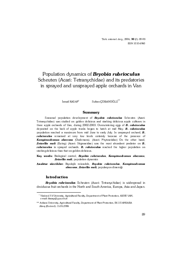 (PDF) Population dynamics of Bryobia rubrioculus (Scheuten)(Acari ...