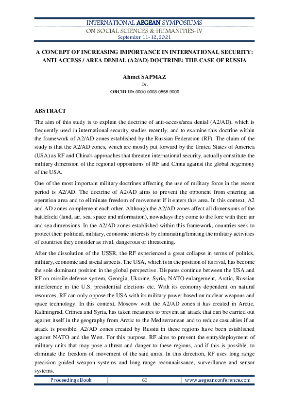 (PDF) A CONCEPT OF INCREASING IMPORTANCE IN INTERNATIONAL SECURITY ...