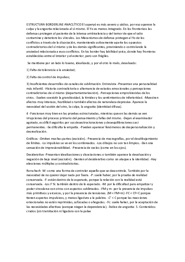(DOC) ESTRUCTURA BORDERLINE ANACLITICO