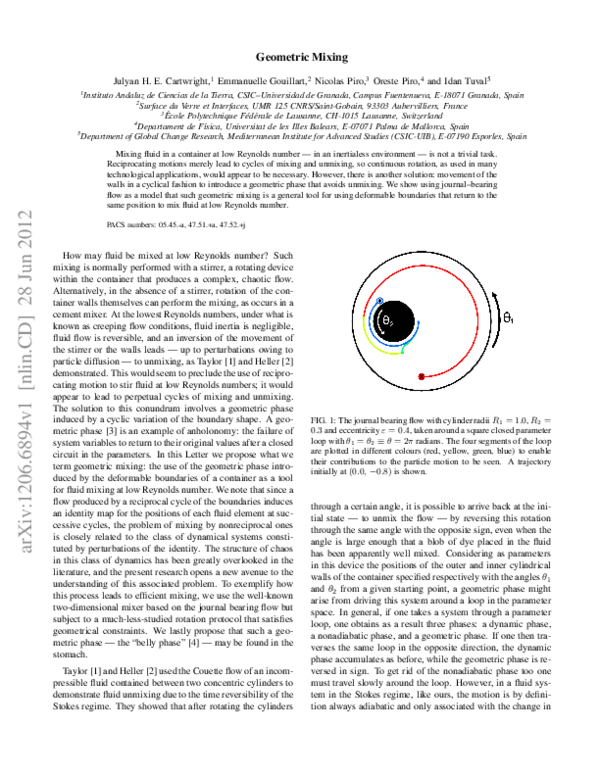 (PDF) Geometric Mixing