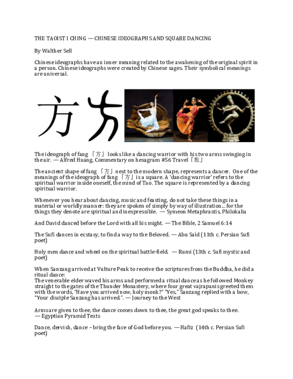 (PDF) Taoist I Ching — Square Dancing