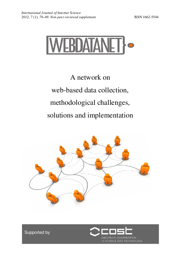 WEBDATANET: A Network on Web-based Data Collection, Methodological ...