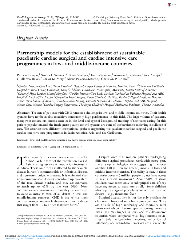 (PDF) Partnership models for the establishment of sustainable ...