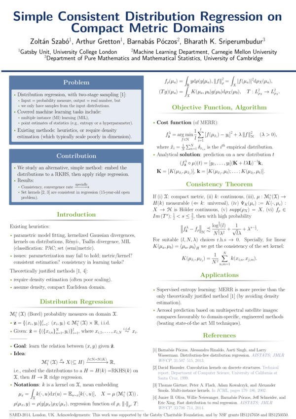 (PDF) Simple Consistent Distribution Regression on Compact Metric ...