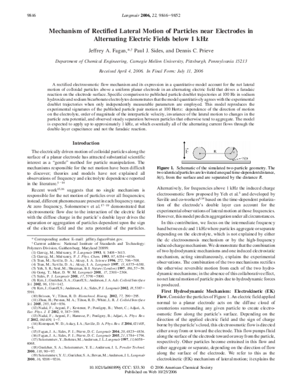 (PDF) Mechanism of Rectified Lateral Motion of Particles near ...