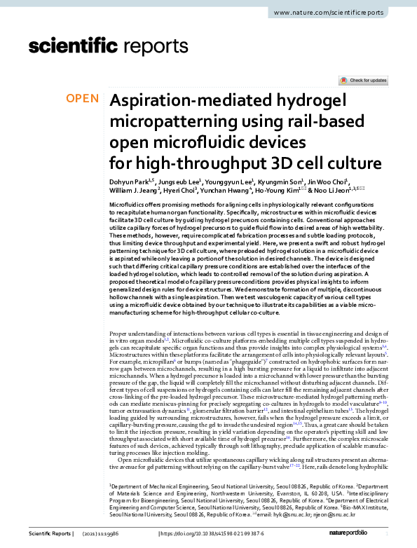 (PDF) Aspiration-mediated hydrogel micropatterning using rail-based ...