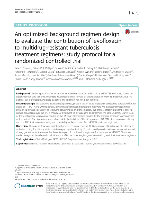 (PDF) An optimized background regimen design to evaluate the ...