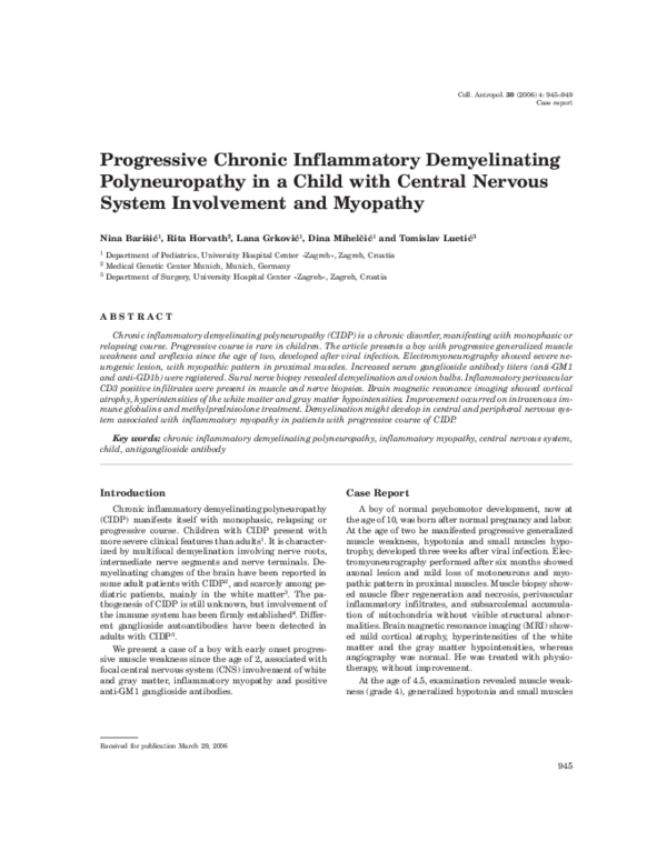 (PDF) Progressive chronic inflammatory demyelinating polyneuropathy in ...