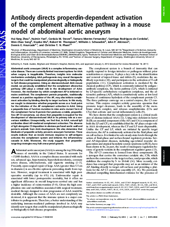 (PDF) Antibody directs properdin-dependent activation of the complement ...