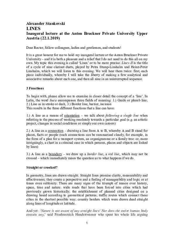 (PDF) Inaugural lecture ABPU Linz