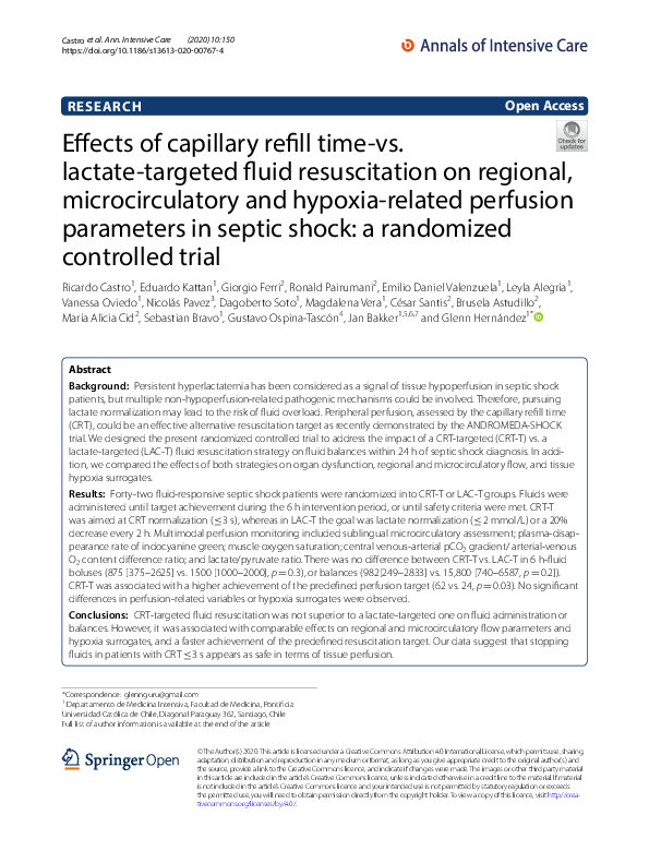 (PDF) Effects of capillary refill time-vs. lactate-targeted fluid ...