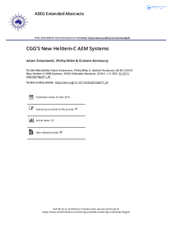 (PDF) CGG’S New Helitem-C AEM Systems