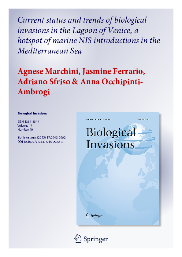 (PDF) Current status and trends of biological invasions in the Lagoon ...