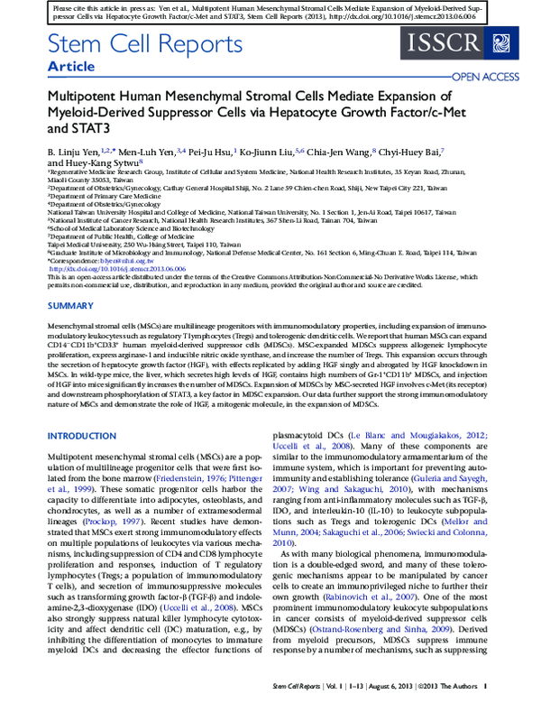 (PDF) Multipotent human mesenchymal stromal cells mediate expansion of ...