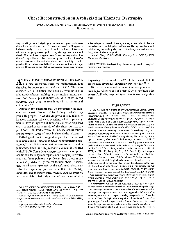 (PDF) Chest reconstruction in asphyxiating thoracic dystrophy ...