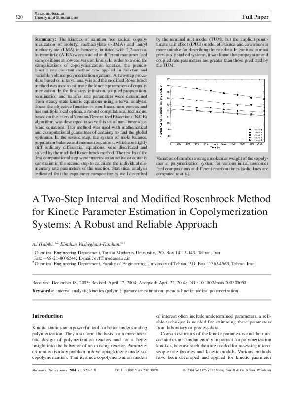 (PDF) A Two-Step Interval and Modified Rosenbrock Method for Kinetic Parameter Estimation in ...