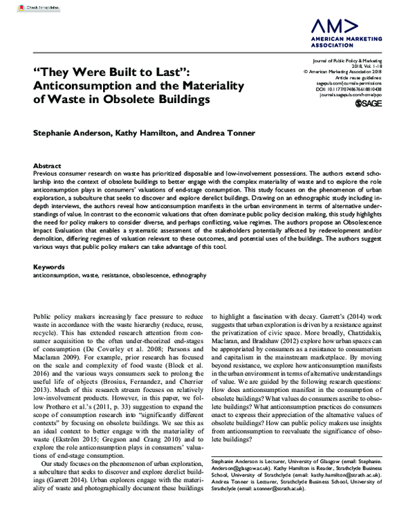 (PDF) “They Were Built to Last”