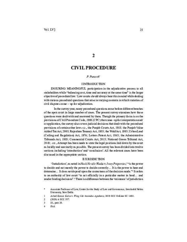 (PDF) Civil Procedure - 2019