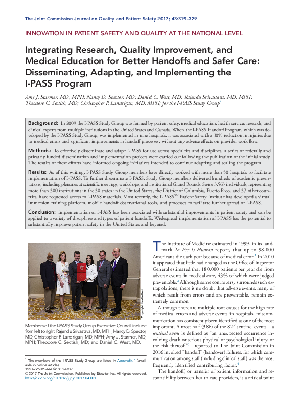(PDF) Integrating Research, Quality Improvement, and Medical Education ...