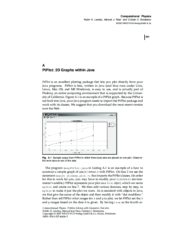 (PDF) PtPlot: 2D Graphs within Java | Manuel Paez - Academia.edu