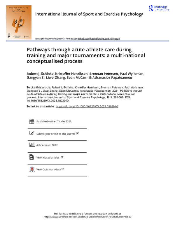 (PDF) Pathways through acute athlete care during training and major ...