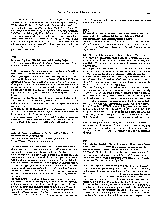 (PDF) Acanthosis Nigricans: The education and screening project
