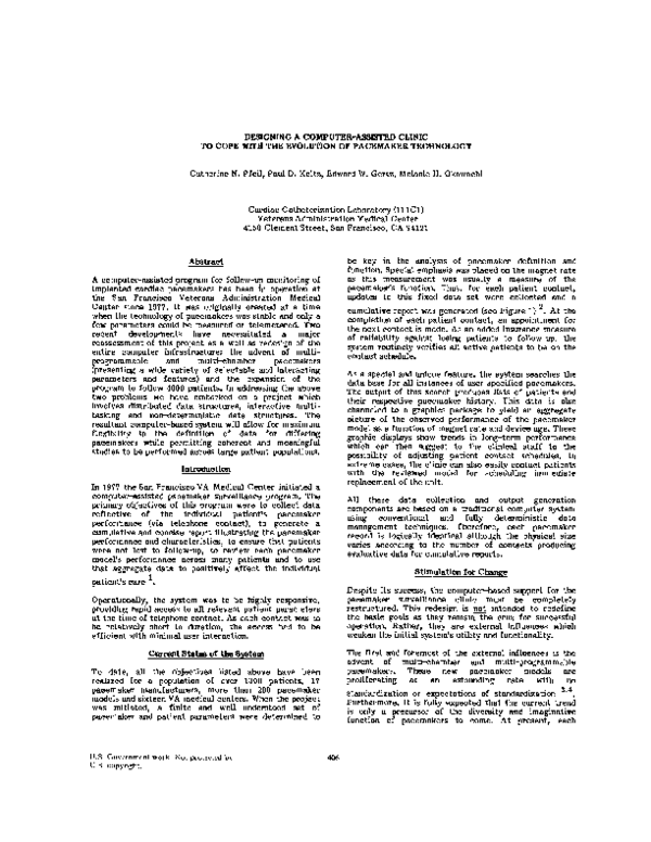 (PDF) Designing a computer-assisted clinic to cope with the evolution ...