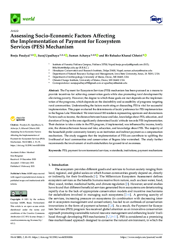 (PDF) Assessing Socio-Economic Factors Affecting the Implementation of ...