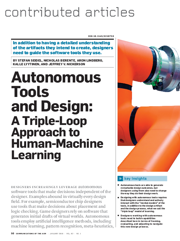 (PDF) Autonomous tools and design