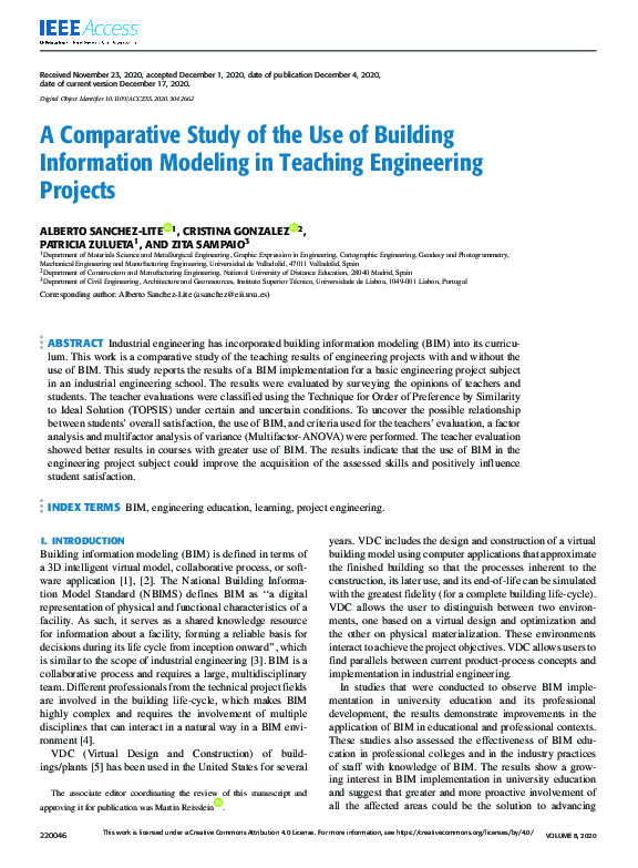 (PDF) A Comparative Study of the Use of Building Information Modeling ...