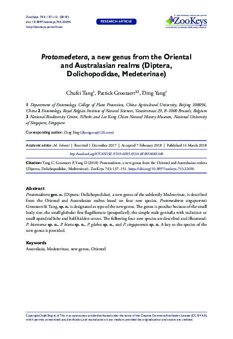 (PDF) Figure 4 from: Tang C, Grootaert P, Yang D (2018) Protomedetera ...