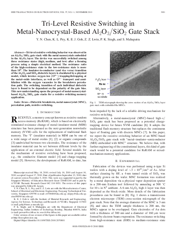 (PDF) Tri-Level Resistive Switching in Metal-Nanocrystal-Based $\hbox{Al}_{2}\hbox{O}_{3}/\hbox ...