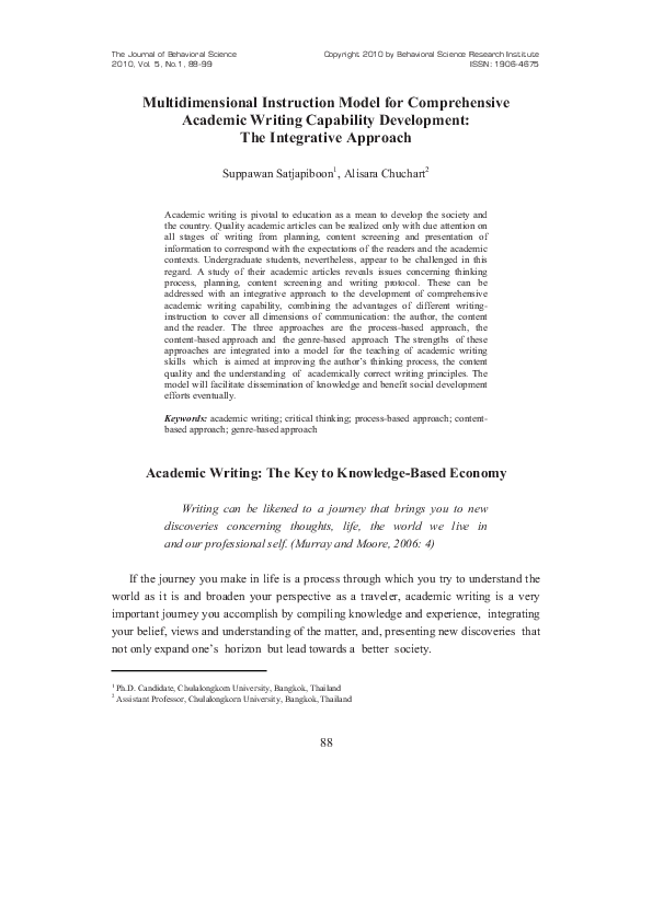 (PDF) Multidimensional Instruction Model for Comprehensive Academic ...