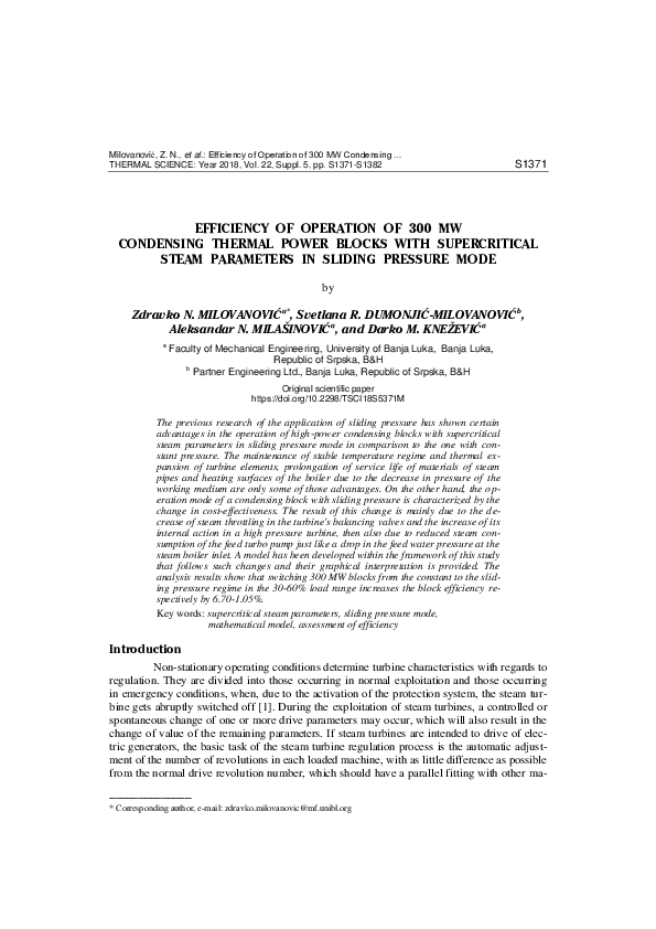 (PDF) Efficiency of operation of 300 MW condensing thermal power blocks ...