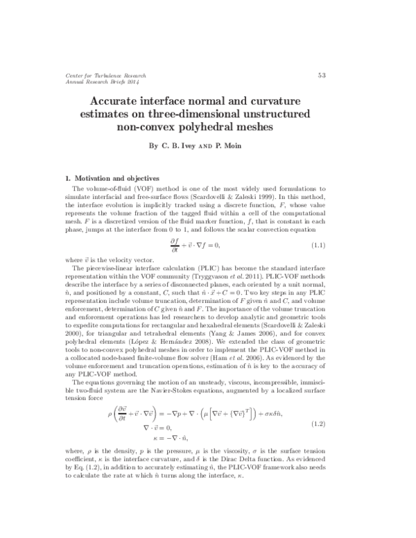 (PDF) Accurate interface normal and curvature estimates on three ...