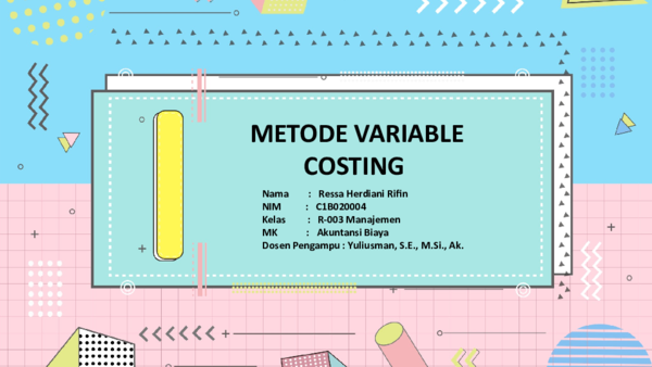 (PPT) PPT Metode Variable Costing