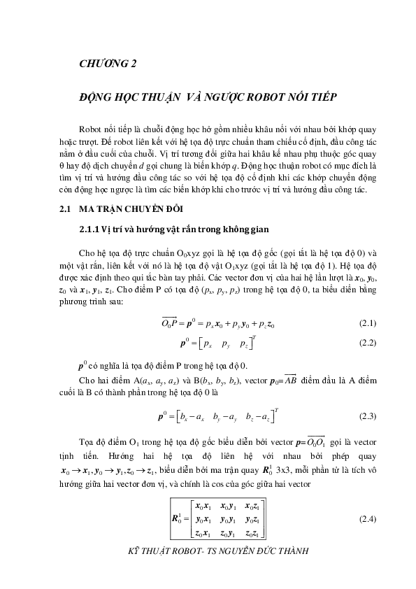 (PDF) CHUONG 2 DHTN ROBOT NT