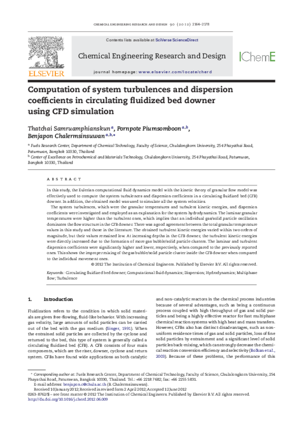 (PDF) Computation of system turbulences and dispersion coefficients in ...