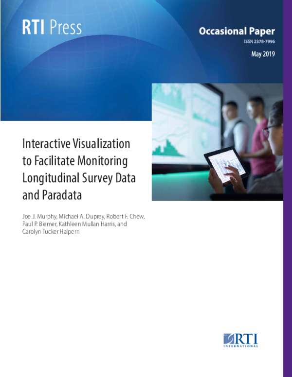 (PDF) Interactive Visualization to Facilitate Monitoring Longitudinal Survey Data and Paradata