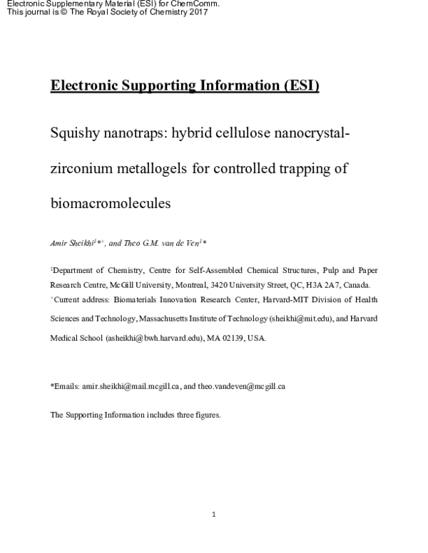 (PDF) Squishy nanotraps: hybrid cellulose nanocrystal-zirconium ...
