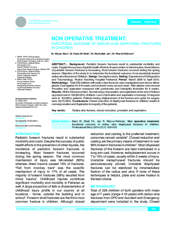 (PDF) Non Operative Treatment