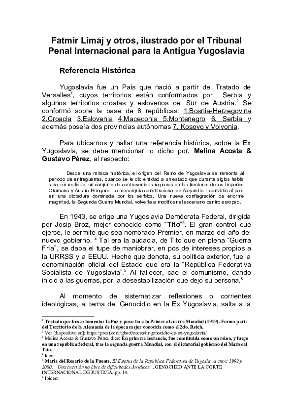 (DOC) Prosecutor v. Dusko Tadic iludtrado por la TPIY