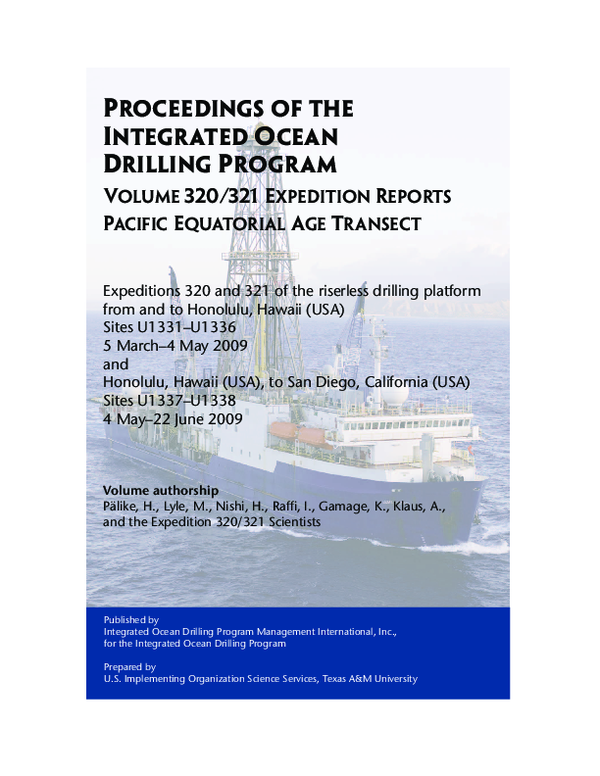 (PDF) Proceedings of the Integrated Ocean Drilling Program. Canterbury ...