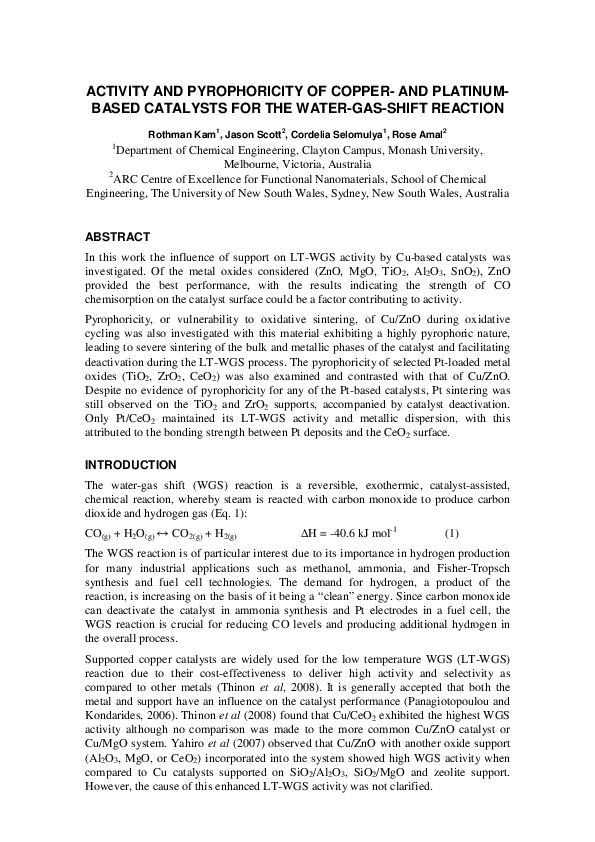 (PDF) Activity and pyrophoricity of copper- and platinum-based ...