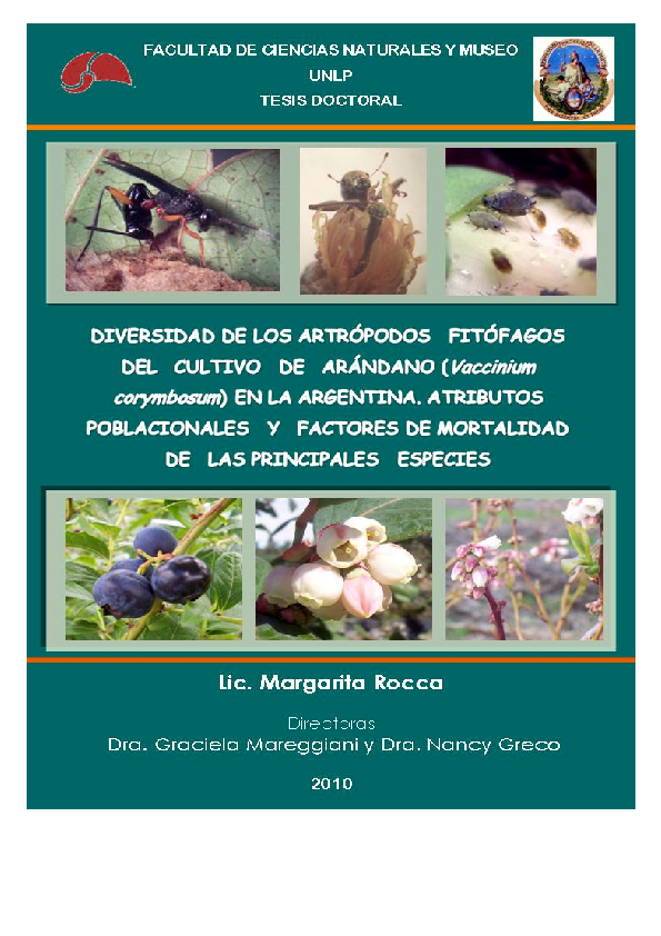 (PDF) Diversidad de los artrópodos fitófagos del cultivo de arándano ...